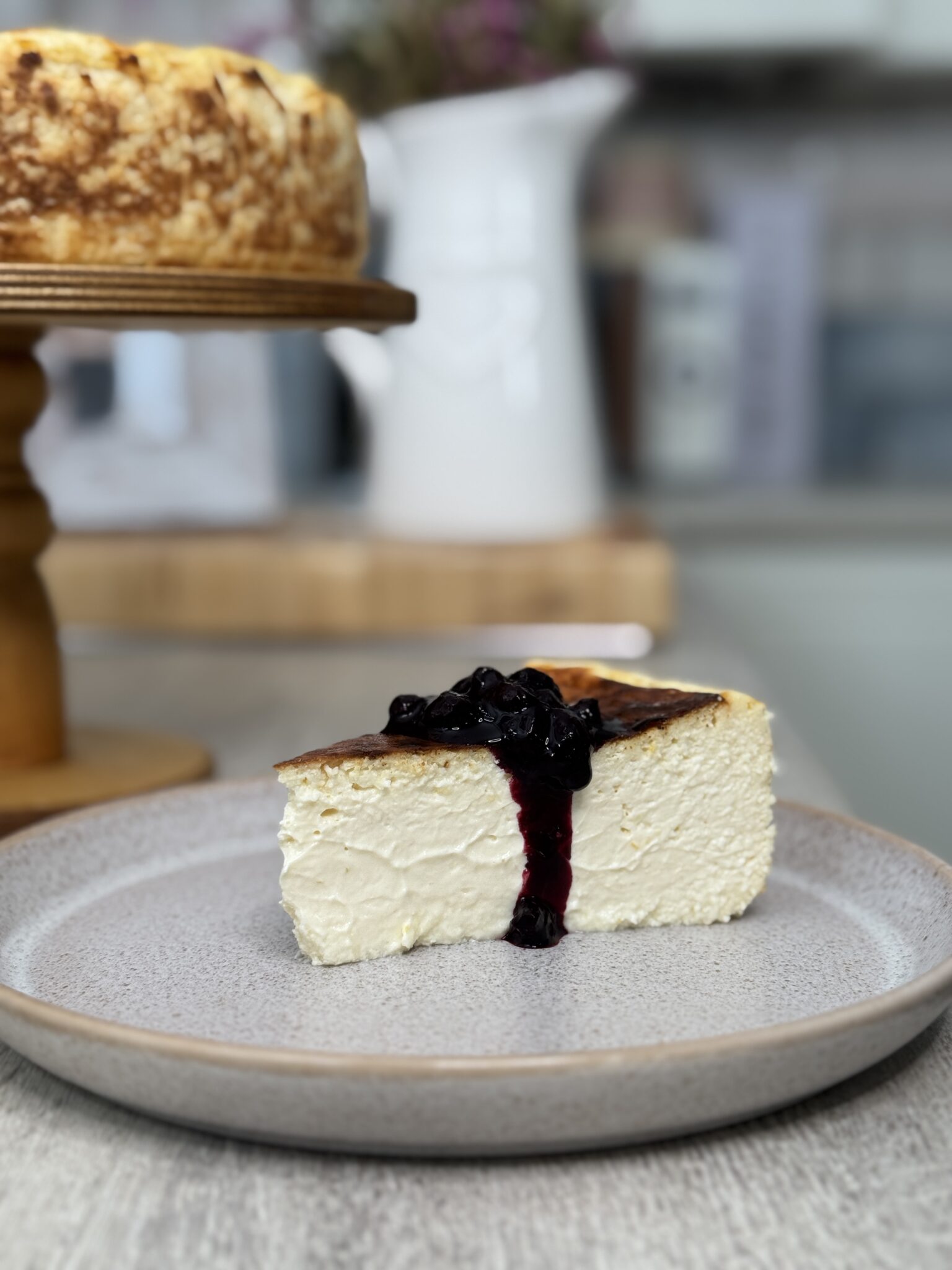 Lemon and Blueberry Basque - Matty Edgell, Great British Bake Off Winner